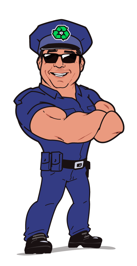 full-body-cop-logo | JUNK AUTHORITY HAWAII - WE'LL GET IT DONE.